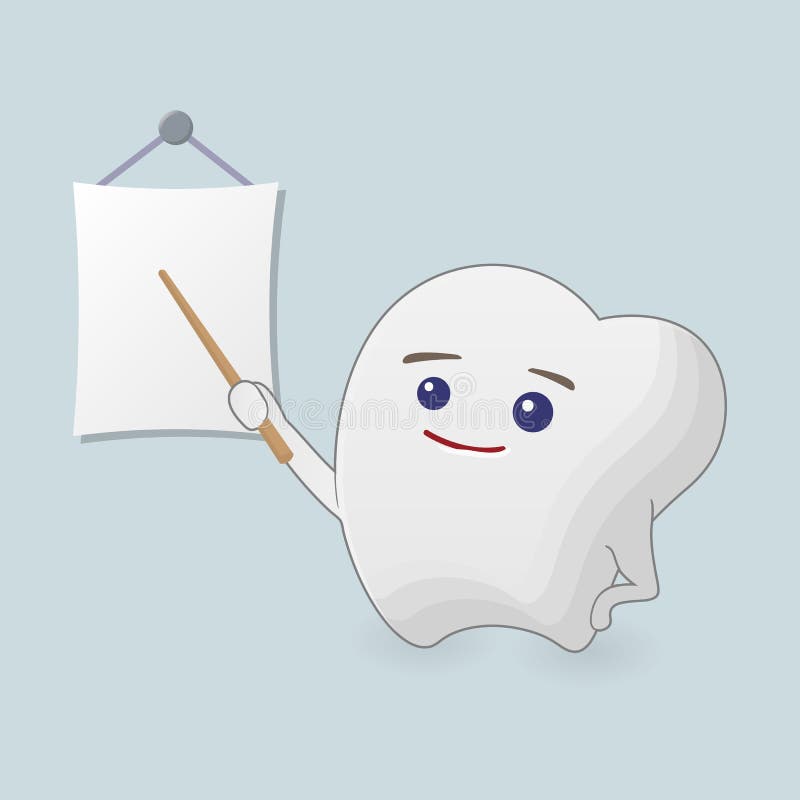Teaching Tooth Illustration Stock Illustration - Illustration of dental ...