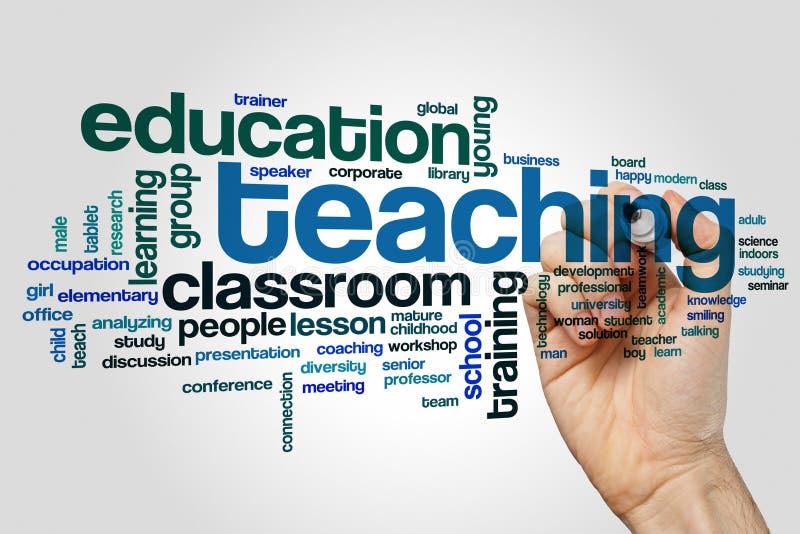 Teaching word cloud stock image. Image of lesson, library - 88381103