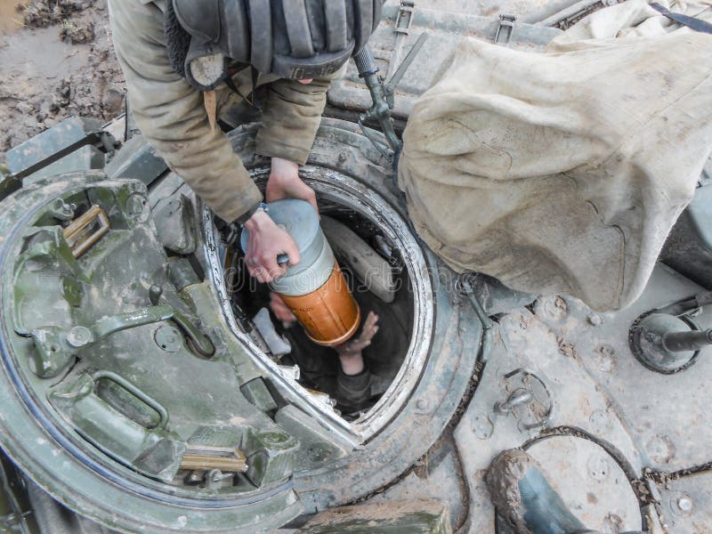 Teachings of Tankers. Loading Ammunition Stock Image - Image of ...