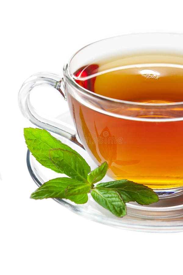 Green Herbal Tea Bag Cup stock photo. Image of good, detox - 63427804