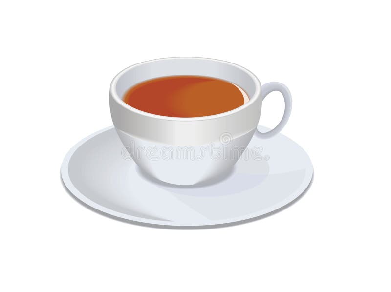 Teacup simple illustration stock vector. Illustration of relaxing ...