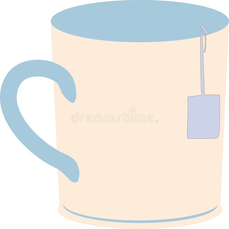 Teacup simple illustration stock vector. Illustration of relaxing ...