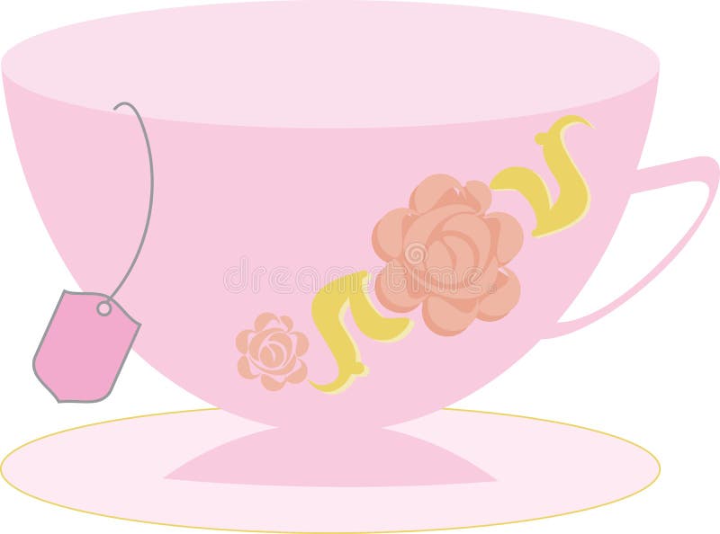 Teacup simple illustration stock vector. Illustration of relaxing ...