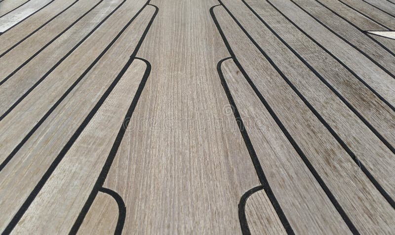 Teak deck on super yacht stock image. Image of boats - 58337913