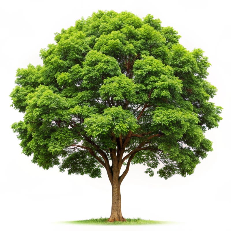 Teak Tree Isolated on Transparent Background Stock Illustration ...