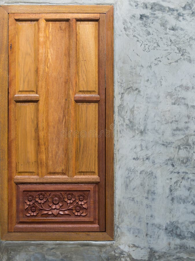 Teak window stock photo. Image of antique, wall, construction - 54440366