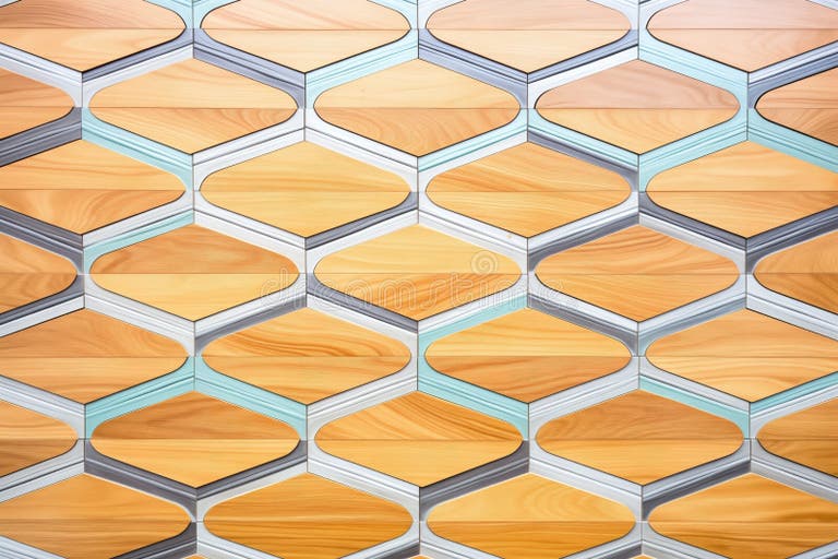 Teak Wood with Interlocking Grain Stock Illustration - Illustration of ...