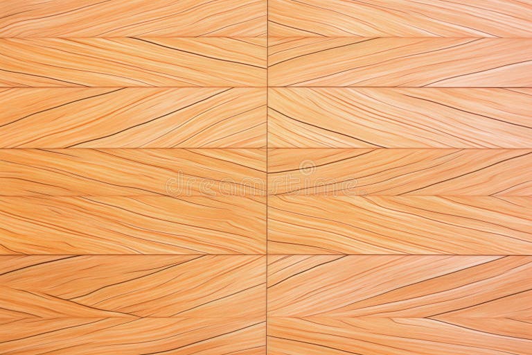 Teak Wood with Interlocking Grain Stock Illustration - Illustration of ...