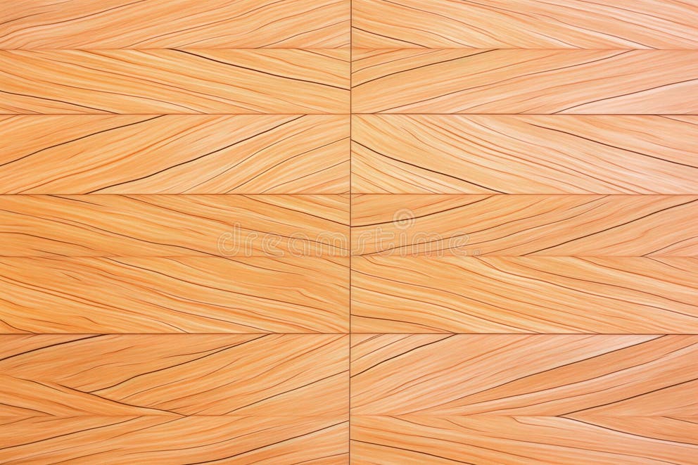 Teak Wood with Interlocking Grain Stock Illustration - Illustration of ...