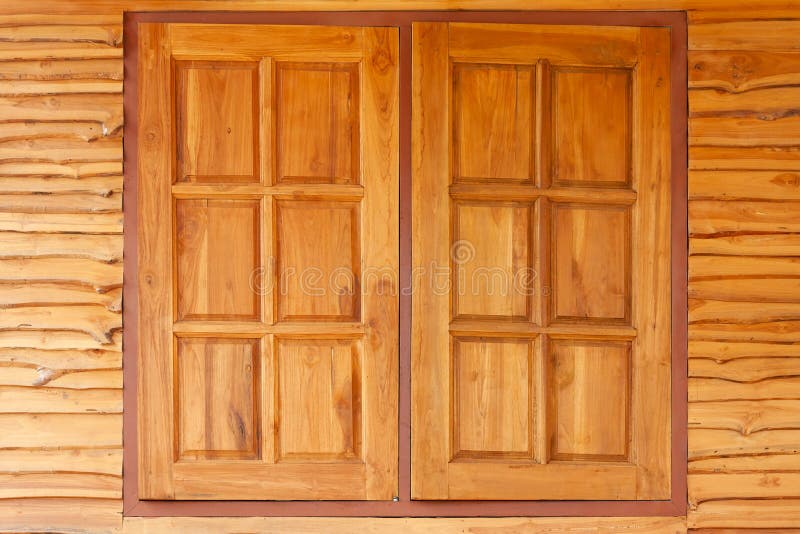 Teak window stock photo. Image of antique, wall, construction - 54440366