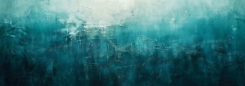 Teal Abstract Art: Textured Gradient Background Painting Stock ...