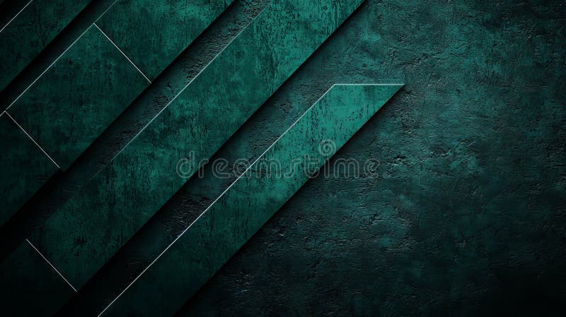 A Teal Abstract Backdrop with a Textured Surface and Layered Chevron ...