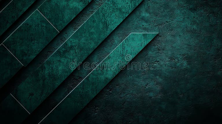A Teal Abstract Backdrop with a Textured Surface and Layered Chevron ...