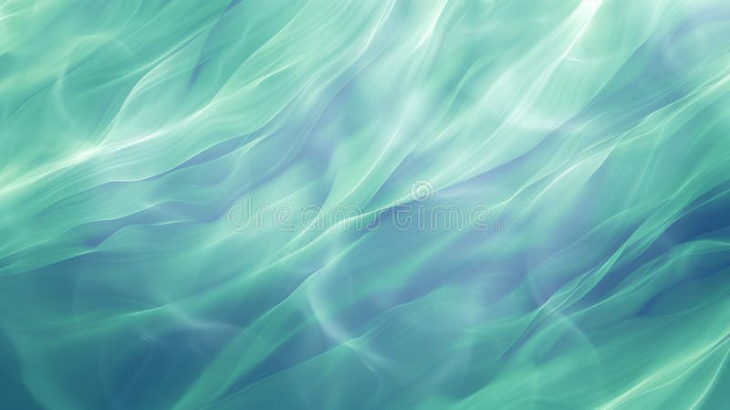 Teal Abstract Background: Soft Light Waves Texture, Modern Design ...