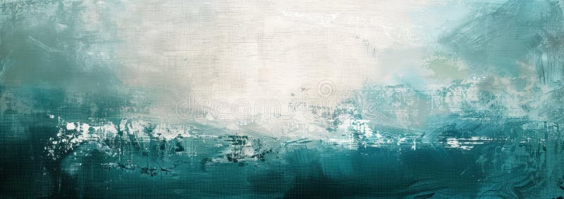 Teal Abstract Painting Background. Modern Art Texture. Stock ...