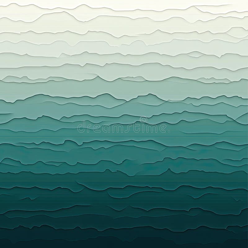 Teal Abstract Wave Background Stock Illustration - Illustration of wave ...