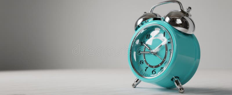 The Teal Alarm Clock Ready To Brighten Your Morning Routine..AI ...