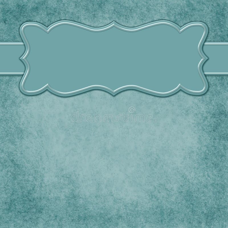 Teal Background with Header Banner Stock Illustration - Illustration of ...