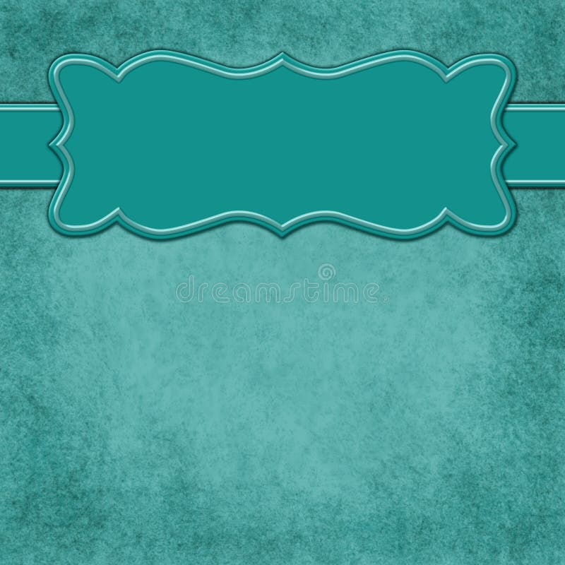 Teal Background with Header Banner Stock Illustration - Illustration of ...