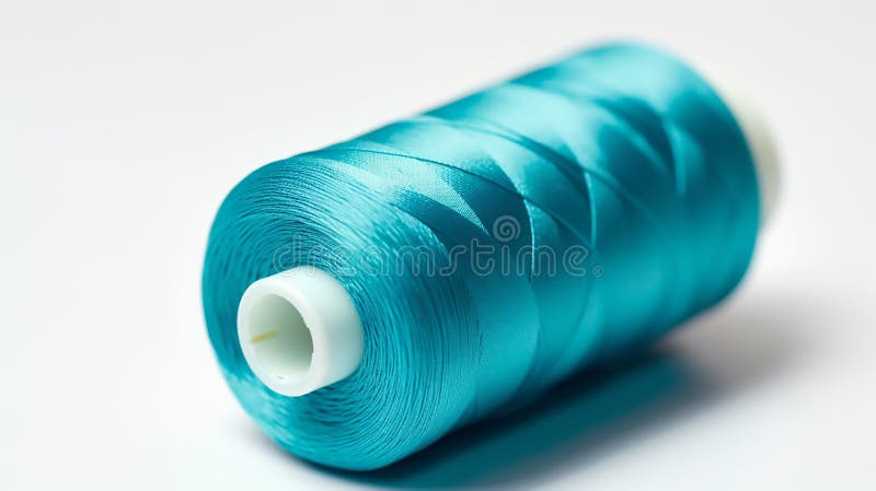 Teal Blue Serene Sewing Thread Stock Illustration - Illustration of ...