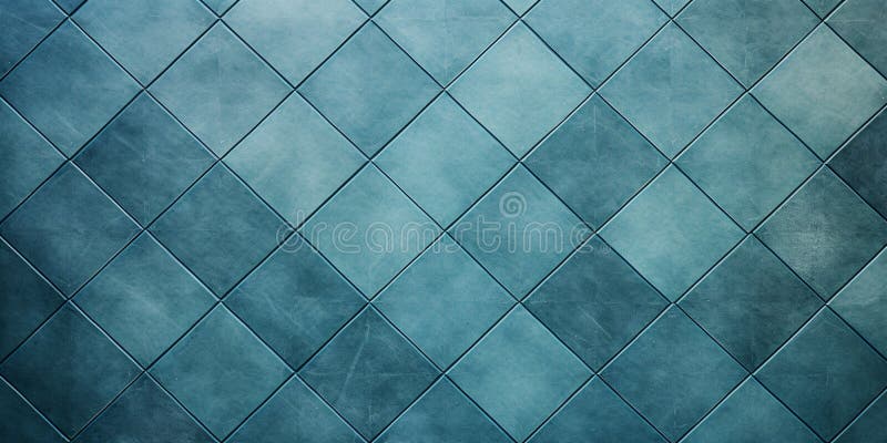 Teal Blue Tiles Wall Background Stock Illustration - Illustration of ...