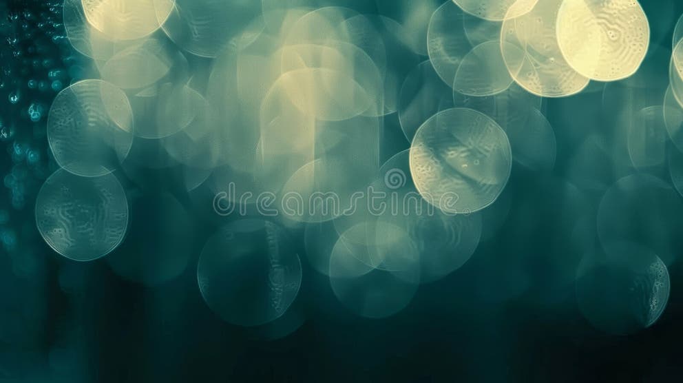 Teal Bokeh Background with Soft Focus Bubbles, Abstract Backdrop Stock ...