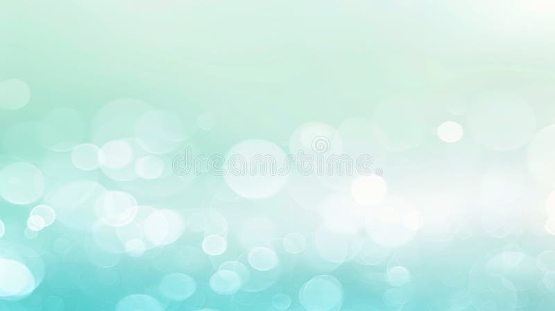 Teal Bokeh Lights Abstract Background, Defocused Festive Glowing ...