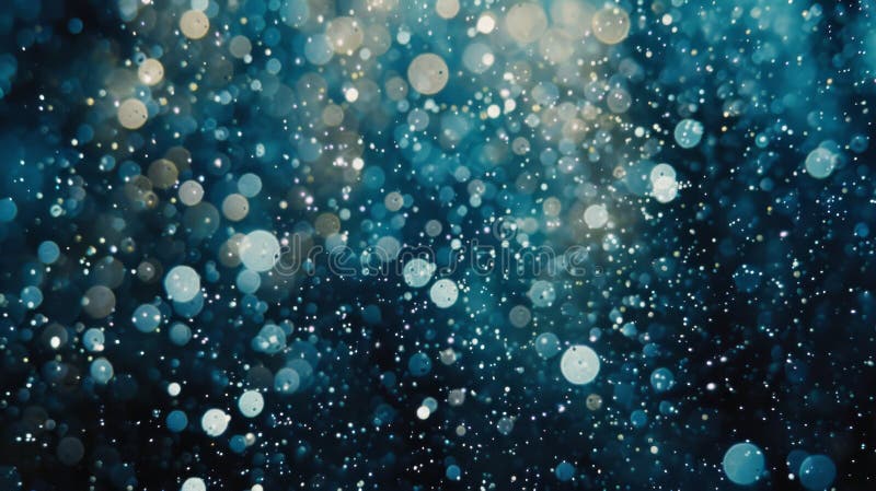 Teal Bokeh Lights Background: Abstract Glitter Sparkle Texture Overlay ...