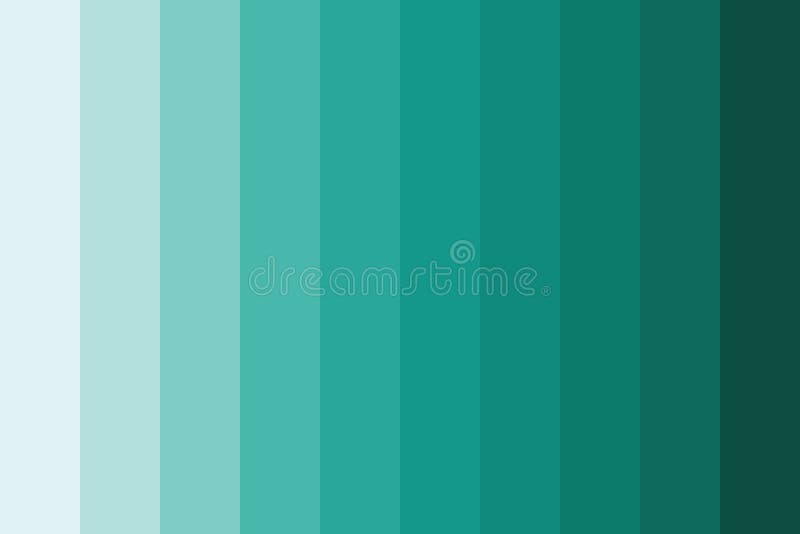 Teal Color Palette with Code Color Collection Background Stock Vector ...