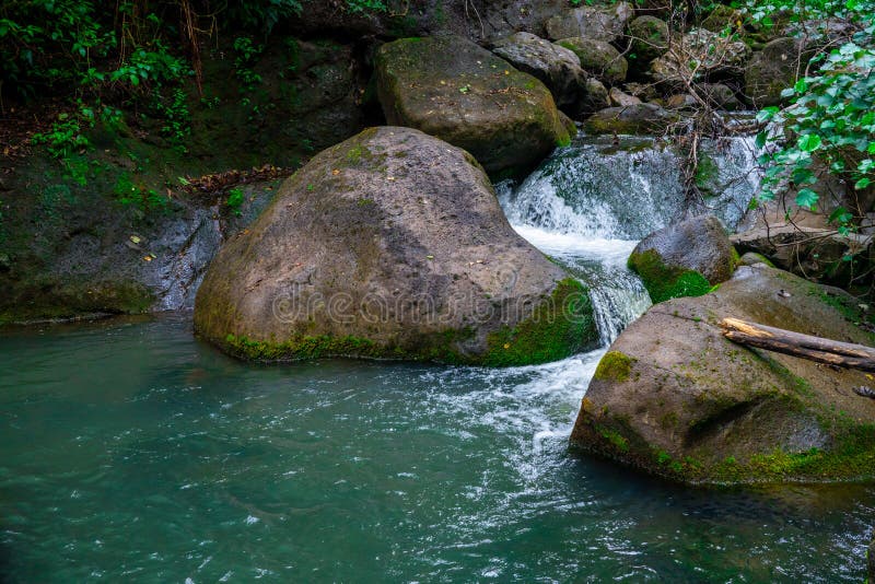 Teal Colored Stream Deep in Mountains Stock Image - Image of tiktok ...