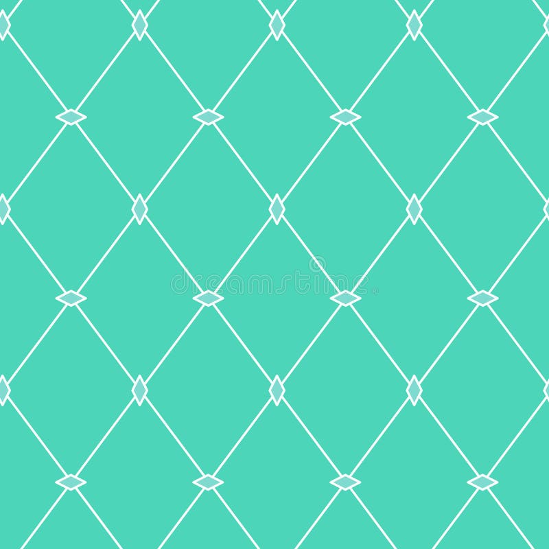 Teal Geometric Diamond Seamless Pattern Stock Vector - Illustration of ...