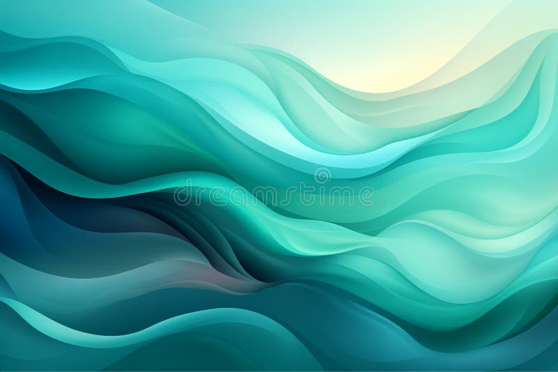 Teal Gradient Brush Design Abstract Background Stock Illustration ...
