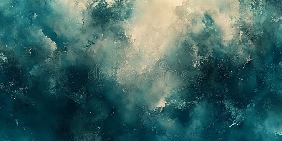 Teal Green Abstract Watercolor Background Texture Stock Illustration ...