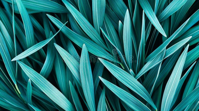 Teal Green Blades of Grass Natural Texture Stock Illustration ...