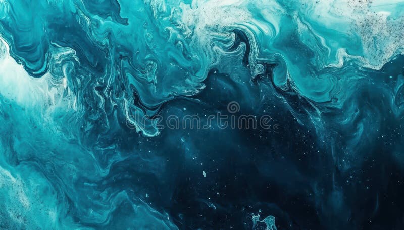 Teal Green Gradient with Abstract Liquid Texture for Artistic ...