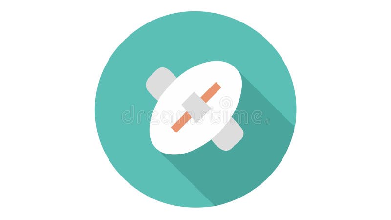 Teal Gyroscope Icon, Navigation and Sensor Symbol , Vector Design ...