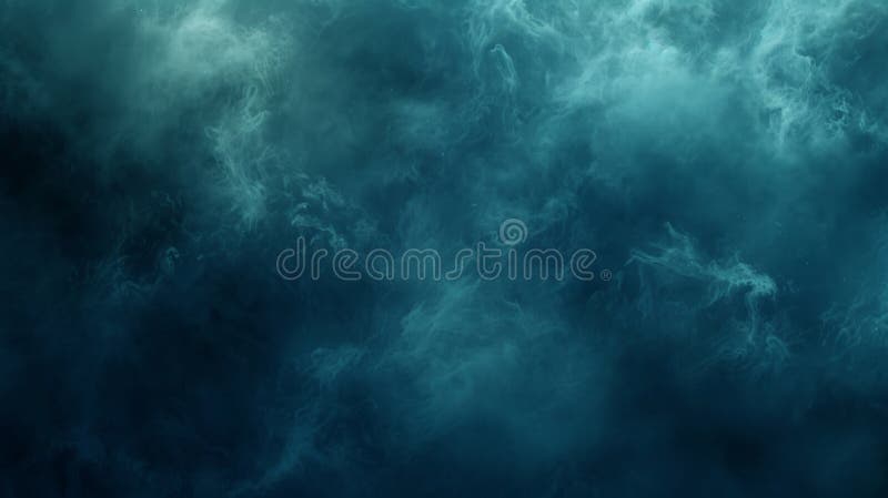 Teal Nebula Cloudscape: Abstract Space Background, Cosmic Galaxy ...
