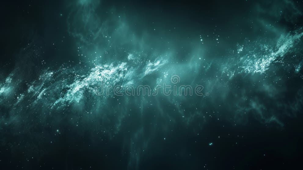 Teal Nebula Galaxy Space Cloud Abstract, Universe Background Design ...
