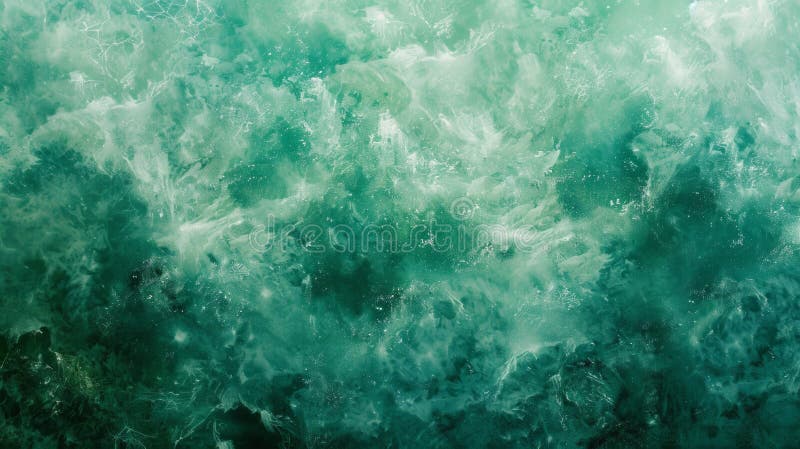 Teal Ocean Wave Texture: Abstract Seafoam Surface - Aerial Marine ...