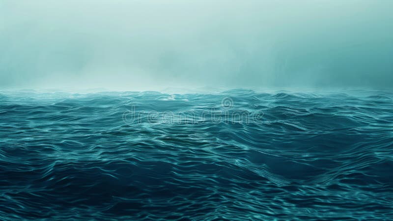 Teal Ocean Waves: Calming Sea Scape Abstract Background Texture Stock ...