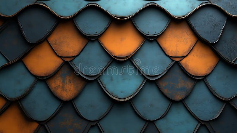 Teal Orange Scale Pattern Abstract Design Stock Photos - Free & Royalty ...