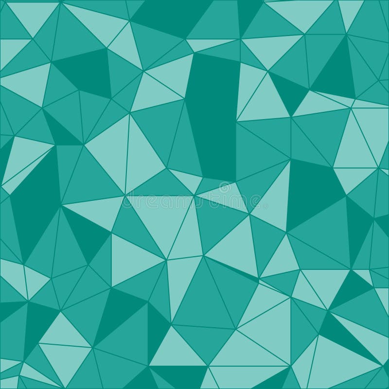 Triangular Pattern. Geometric Background. Teal Polygonal. Stock Vector ...