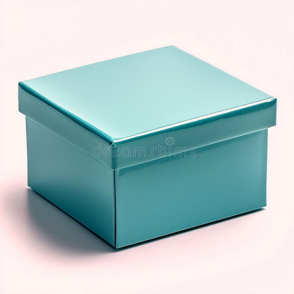 Teal Present Box Packaging Container Gift Container Design Isolated on ...