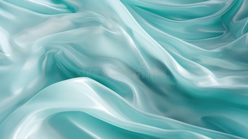 Teal Silk Fabric Textile Satin Abstract Background, Ai Stock ...