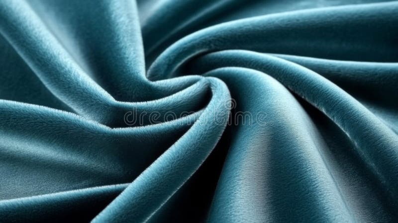 Teal Velvet Fabric Swirled Soft Texture Stock Illustration ...