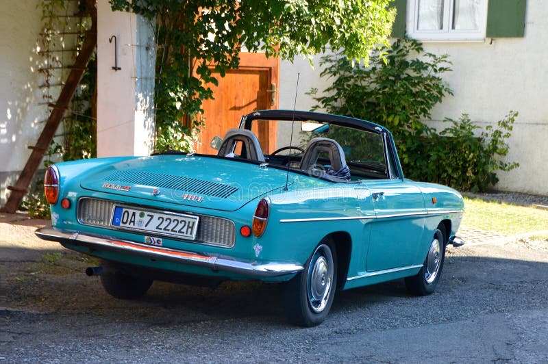Teal Vintage Convertible stock photo. Image of classic - 109886054