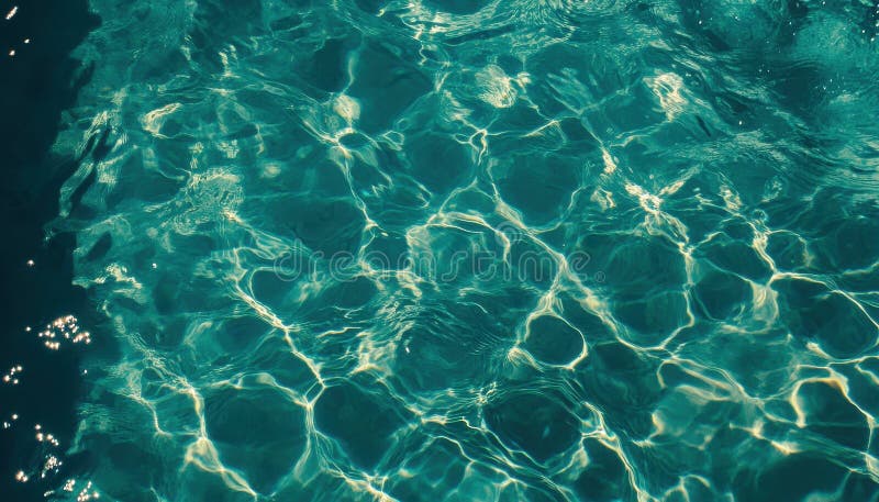 Teal Water Surface Showing Light Reflections Stock Photos - Free ...
