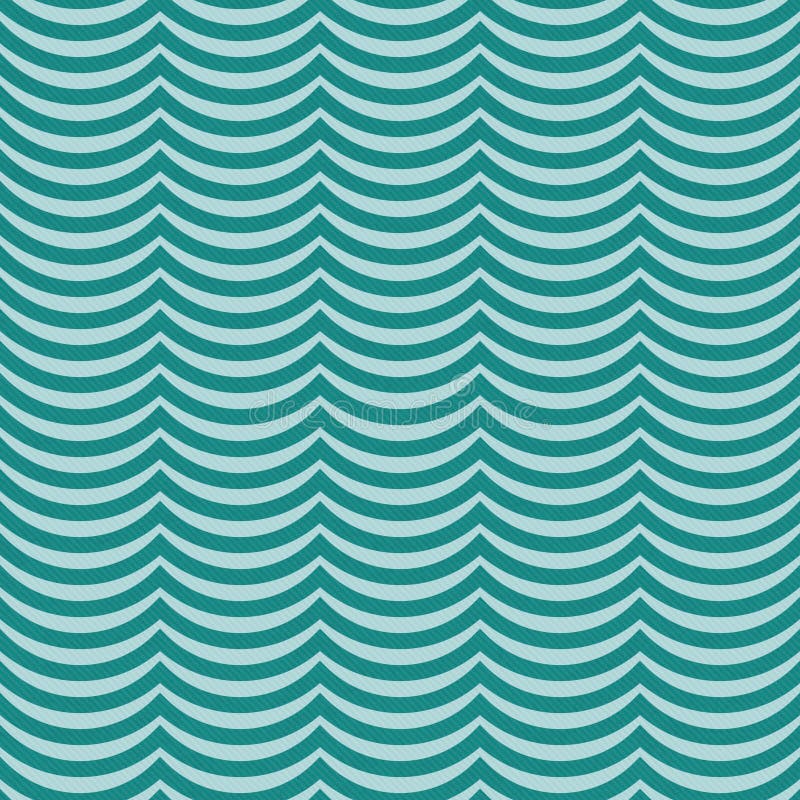 Teal Wavy Stripes Tile Pattern Repeat Background Stock Illustration ...