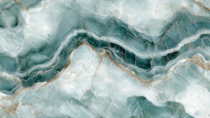 Teal and White Marble Texture with Gold Veins Stock Illustration ...