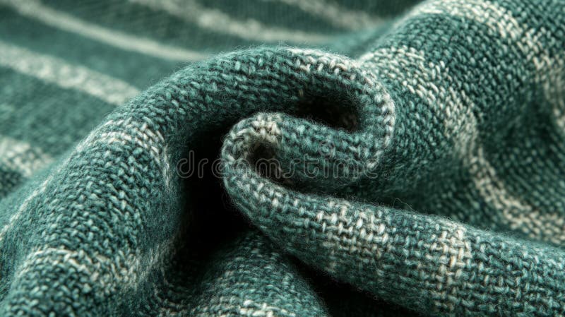 Teal and White Striped Knitted Fabric Texture Stock Illustration ...